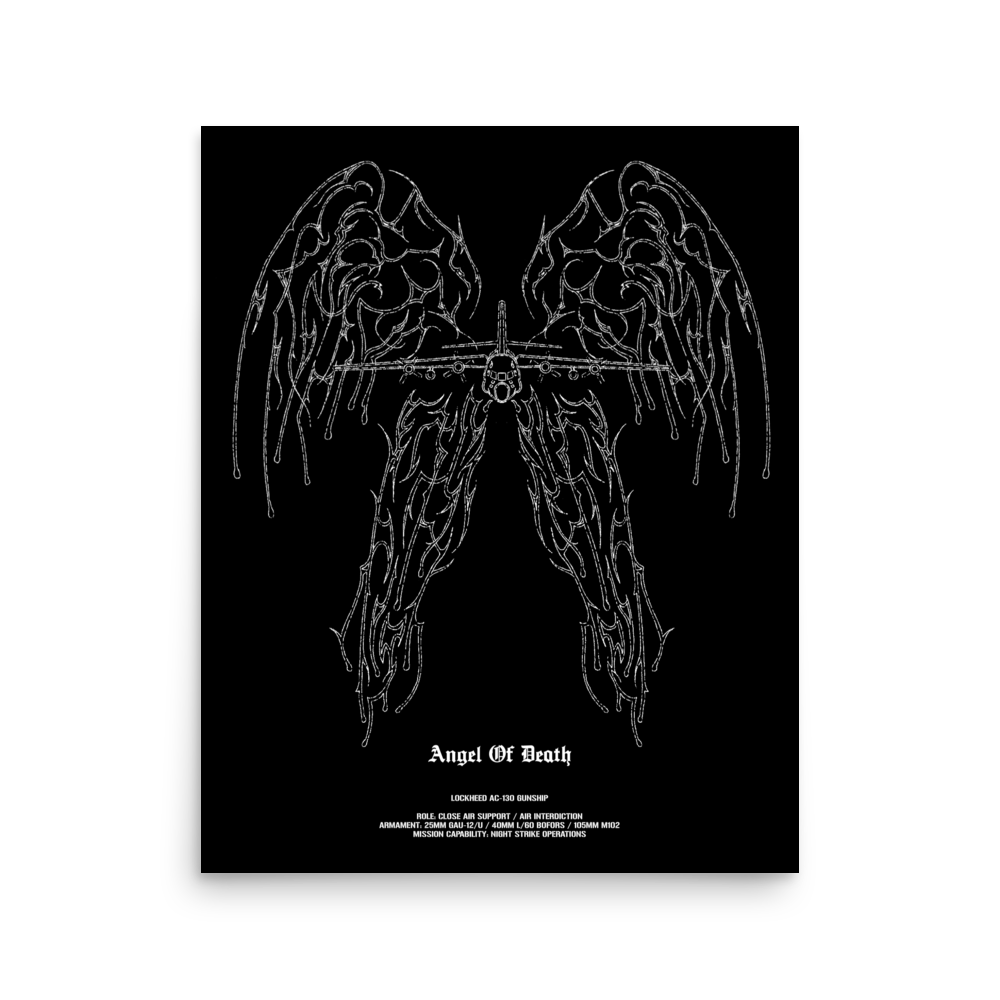ANGEL OF DEATH AC-130 POSTER – Curve